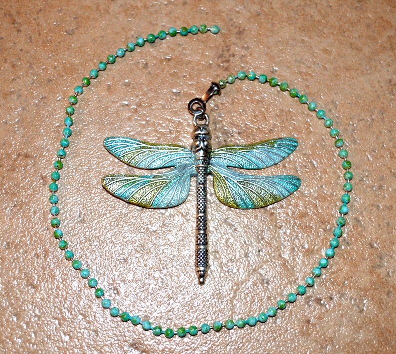 Dragonfly Ceiling Fan Pull Light Pull Chain Antique Silver - Etsy