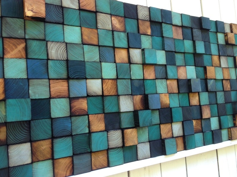 Abstract Acrylic Painting on Wood Reclaimed Wood Art - Etsy