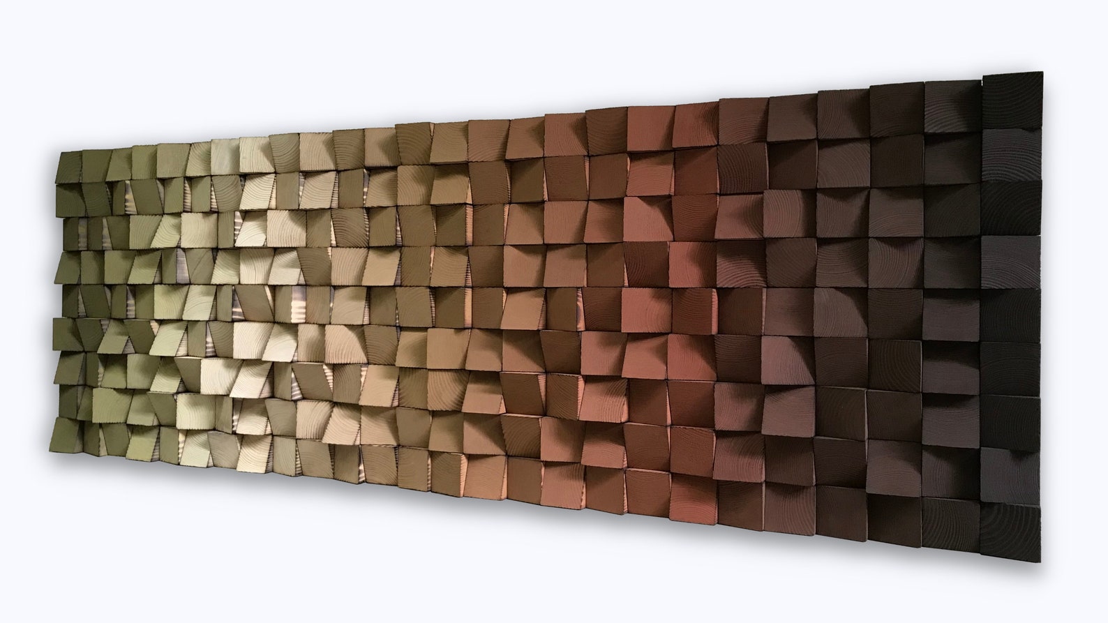 Wood Wall Art Wood Sound Diffuser Reclaimed Wood Art | Etsy