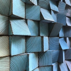 Wood Wall Art - Wooden Wall Decor - Sound Diffuser - Wood Wall ...