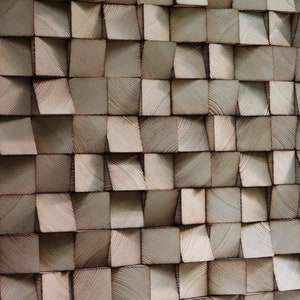 Wall Art - Wood Mosaic - Reclaimed Wood Wall Art - Sound Diffuser - Etsy