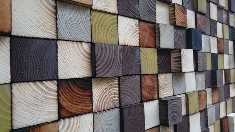 Wood Wall Art Wood Sound Diffusor Wall Sculpture | Etsy