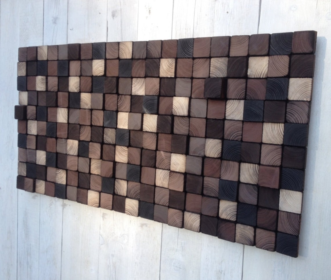 Abstract Acrylic Painting on Wood Reclaimed Wood Art Wood - Etsy