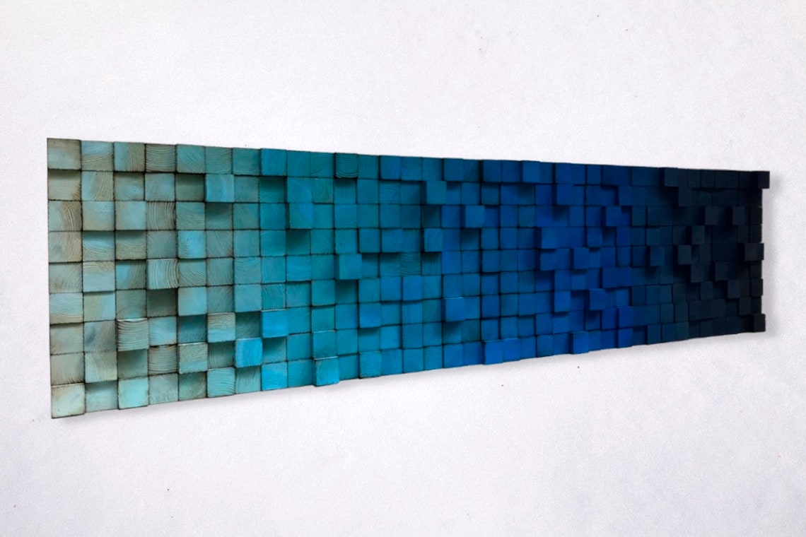 Wood Wall Art Wood Sound Diffuser Reclaimed Wood Art - Etsy