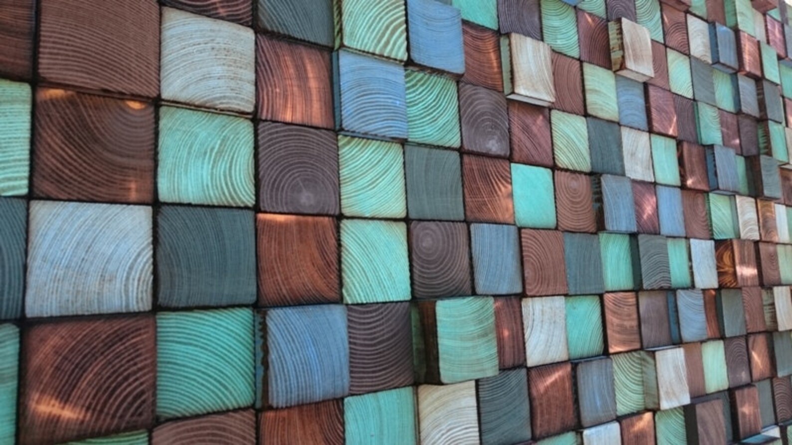 Abstract Painting on Wood Reclaimed Wood Art Sculpture | Etsy