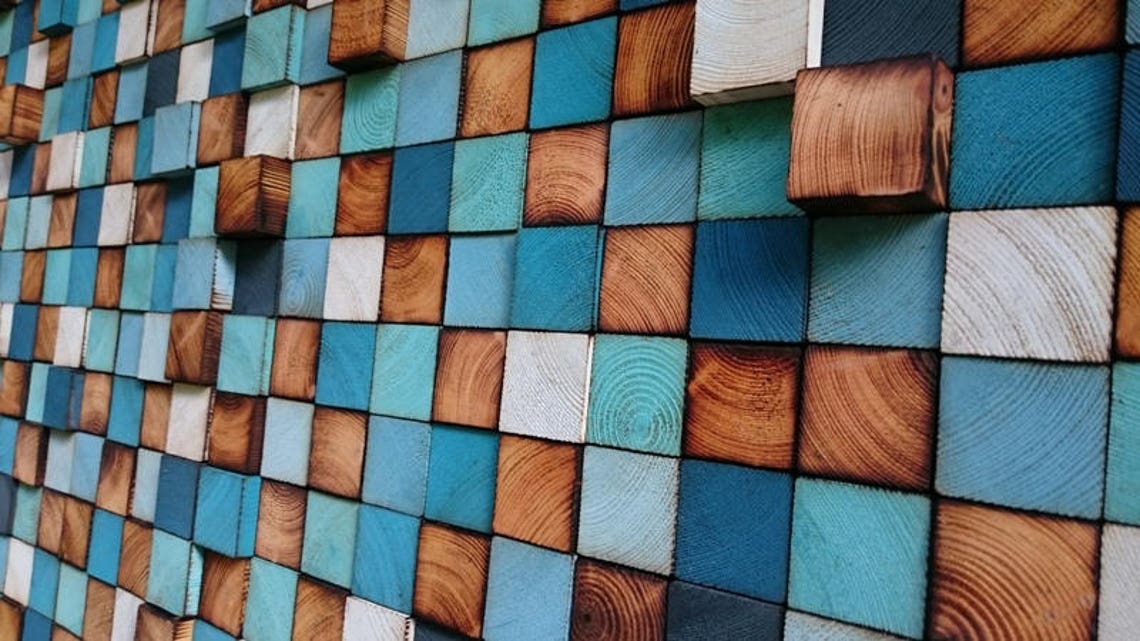 Wooden Wall Art Mosaic Wood Sculpture Sound Diffuser | Etsy