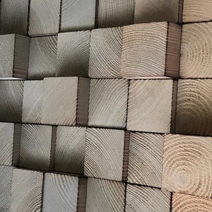 Wood Wall Art - Ombre Wall Decor - Texture Wall Art - Sound Diffuser - Etsy