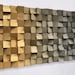 Wall Art Wood Mosaic Reclaimed Wood Wall Art Sound Diffuser - Etsy