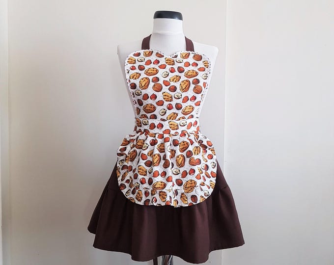 Cute Lemon Kitchen Apron for Women , Yellow Retro Cooking Aprons ...