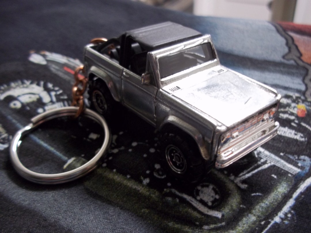 Custom Made Keychain1972 Ford Bronco 4x4 Suv Raw-refinished - Etsy