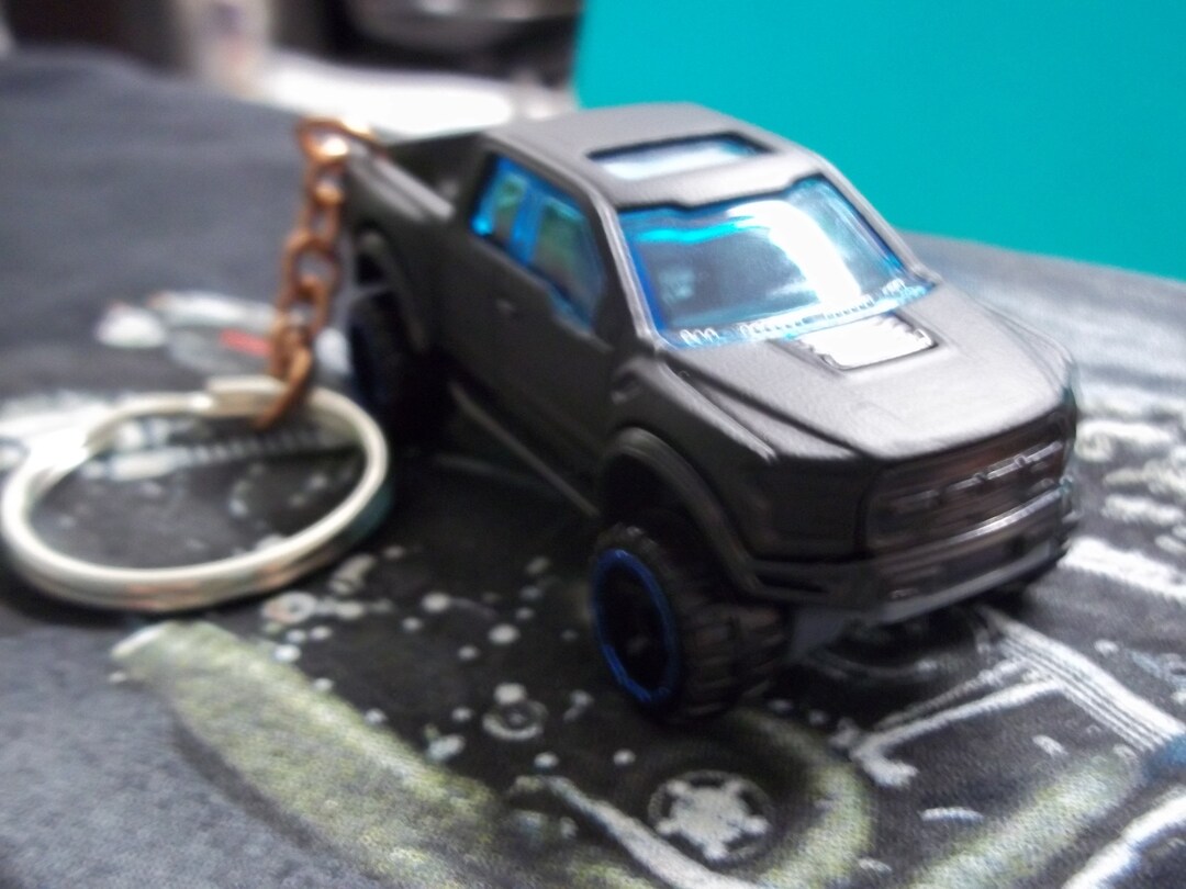 Custom Made Keychain,2017 Ford Raptor Svt 4x4 Pick up Truck,matte Black ...