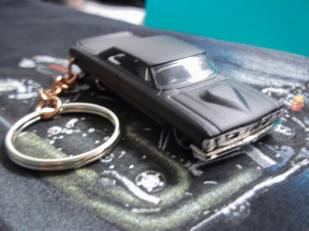 Custom Made Keychain,1964 Ford Galaxie 500 Coupe,matte Black W/black ...