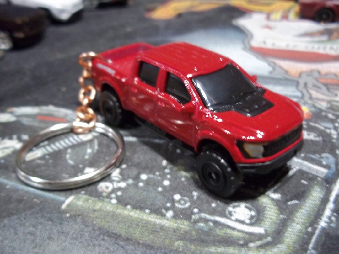 Custom Made Keychain,2017 Ford Raptor Svt 4x4 Pick up Truck,gloss Redw ...