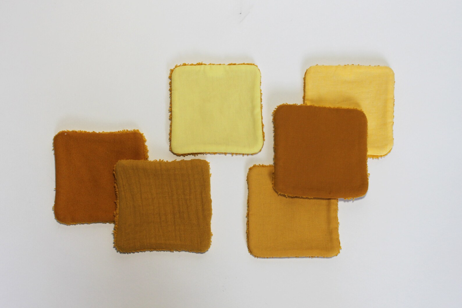 Set of 7 Washable Wipes in Organic Sponge, Washable Wipe, Washable ...