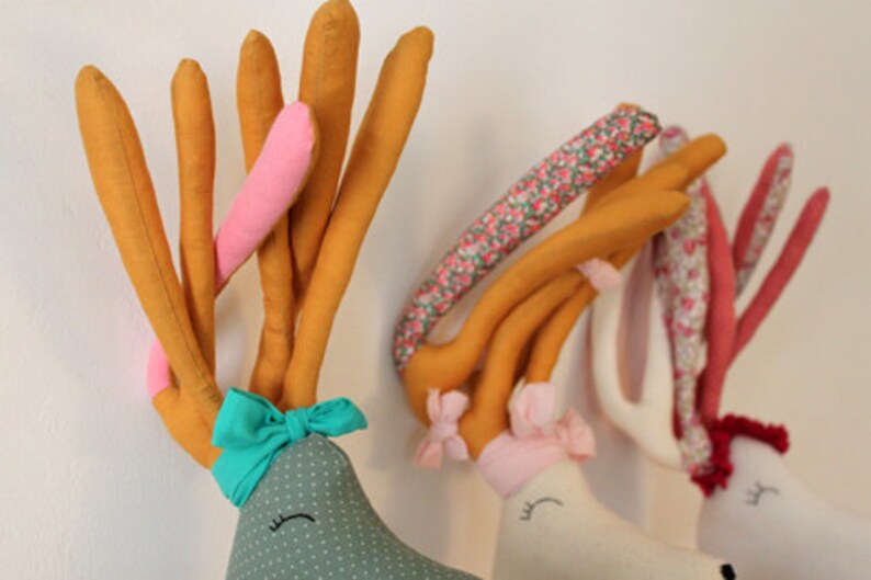 Plush Cuddly Little Elk Colorful - Etsy