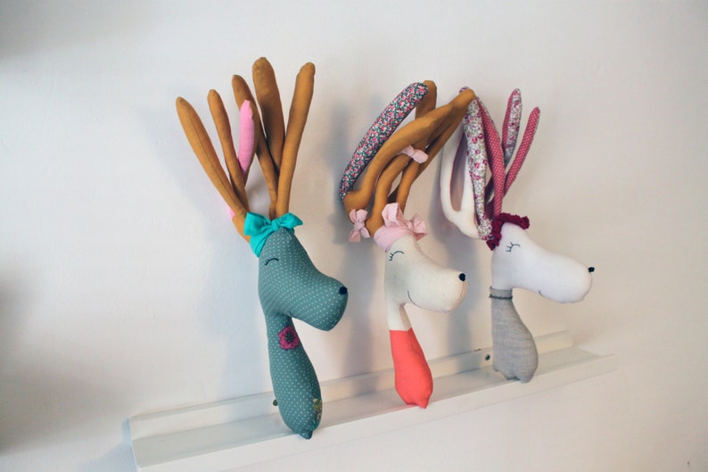 Plush Cuddly Little Elk Colorful - Etsy