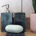 Jade Stone Bathroom Accessories Dark Green Soap Dispenser, Tooth Brush ...