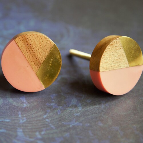 Geometric Wooden Cabinet Door Knob Contemporary Cupboard - Etsy