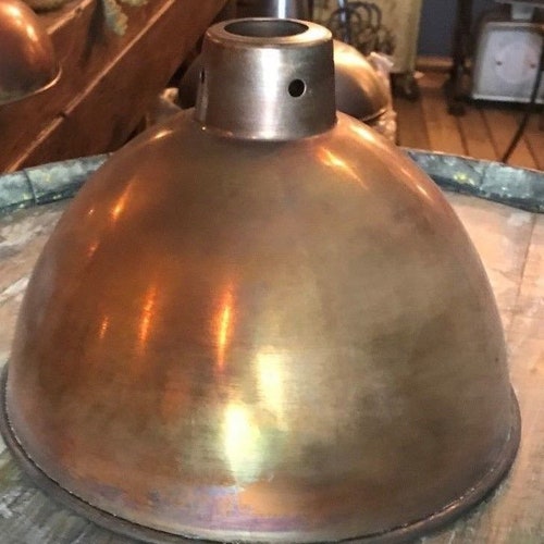 Industrial Copper Coloured Factory Style Lampshade Rose Gold - Etsy