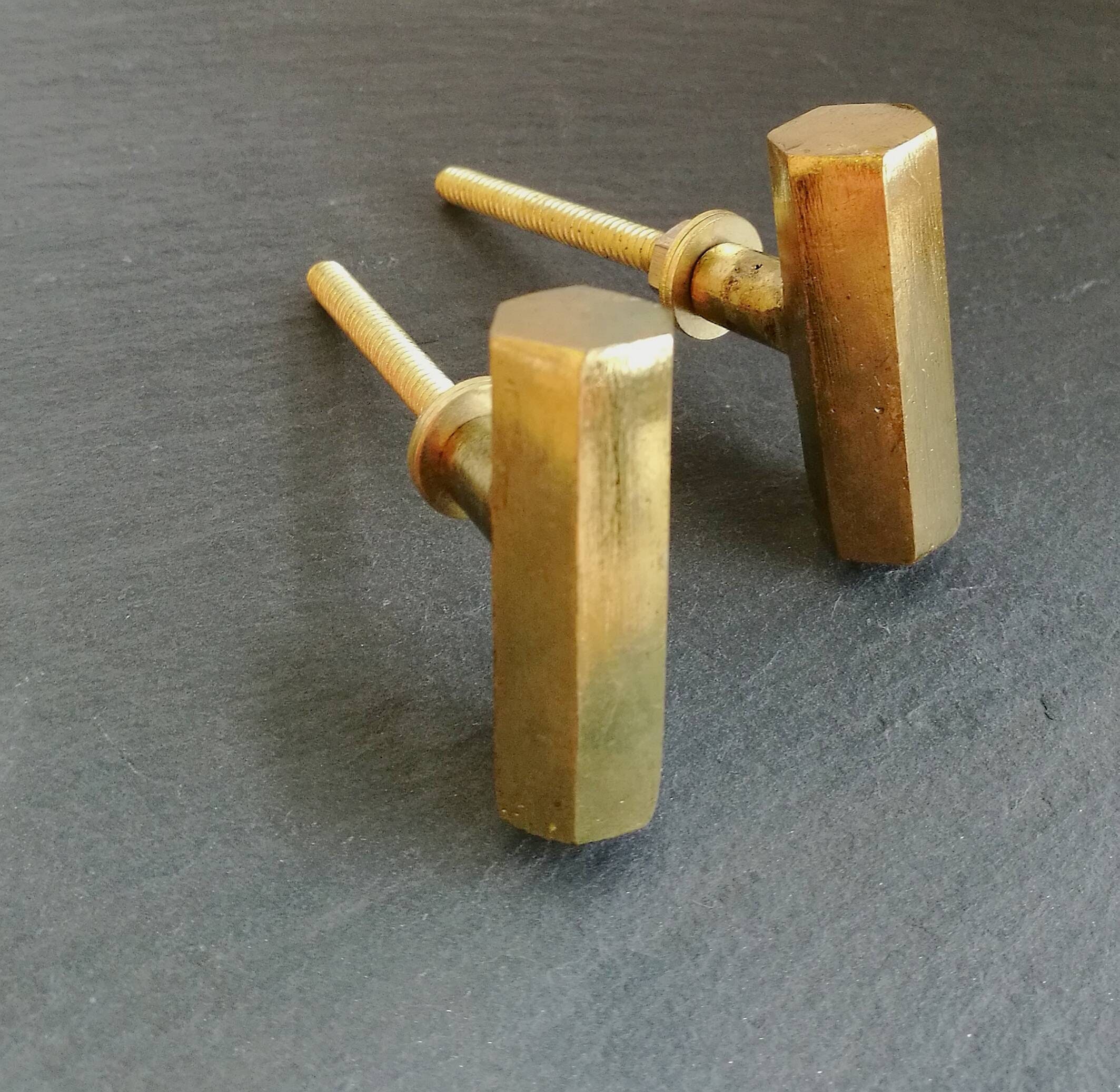 Hexagonal Tubular Drawer Pull Silver Metal Cabinet Pull - Etsy UK