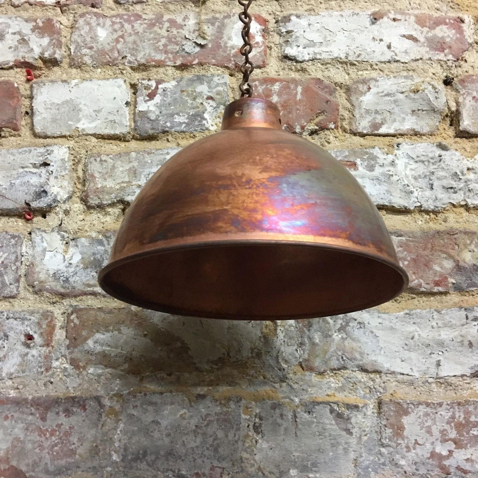 Retro Industrial Copper Lampshade Rustic Vintage Style Metal | Etsy