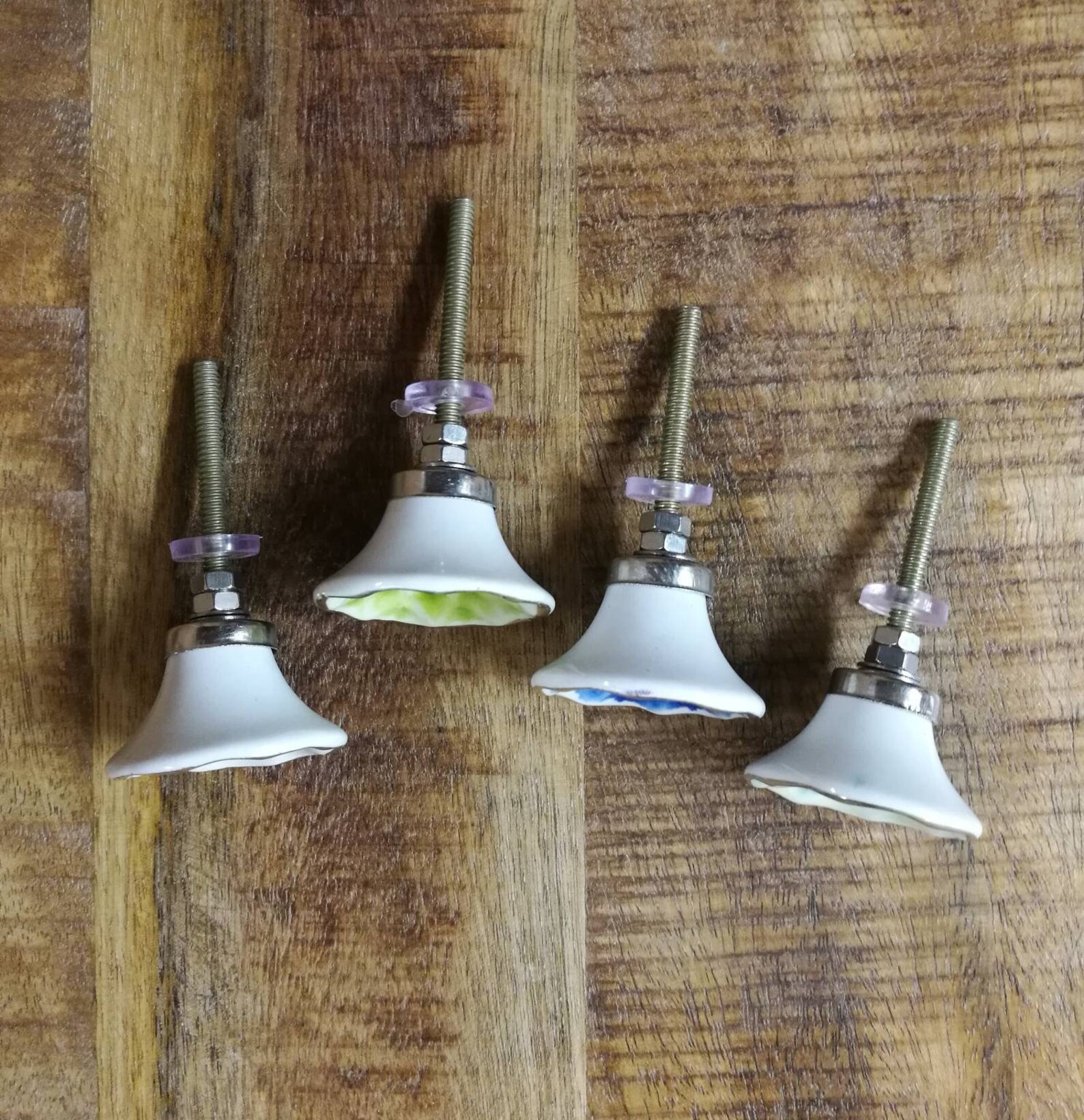 Round Crackled Glaze Ceramic Cabinet Knob With Gold Rim - Etsy UK