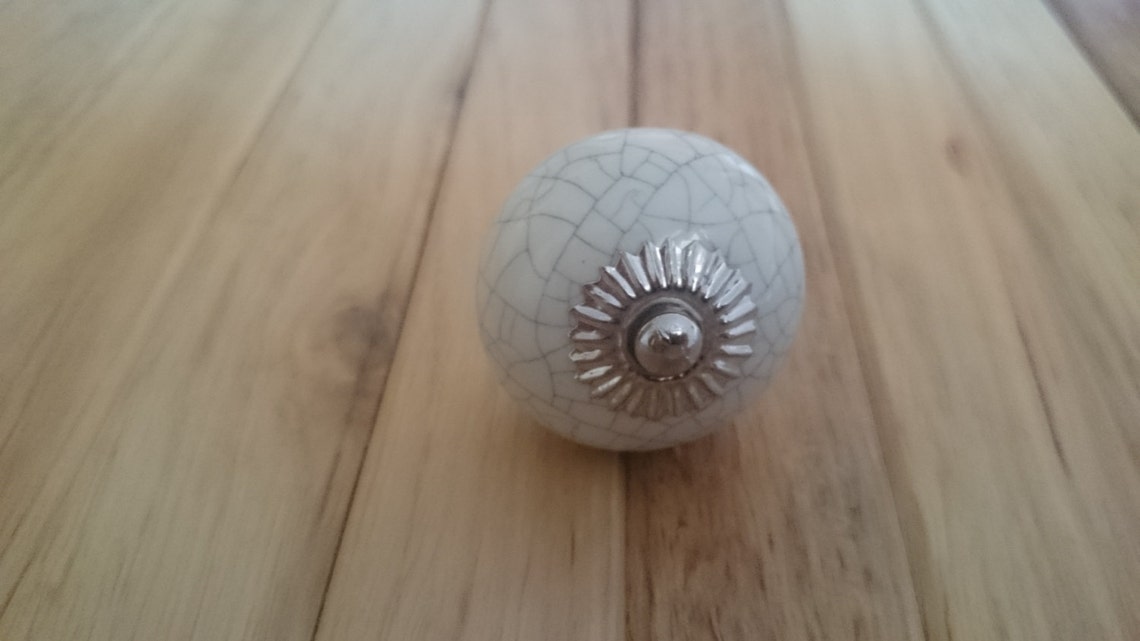 Vintage Ceramic Crackled Knob Ornamental Door Knob With - Etsy