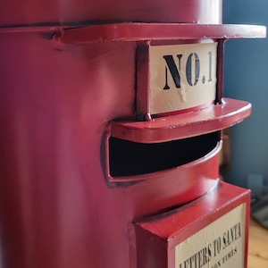 Christmas Themed Aluminium Post Box Traditional Red - Etsy UK