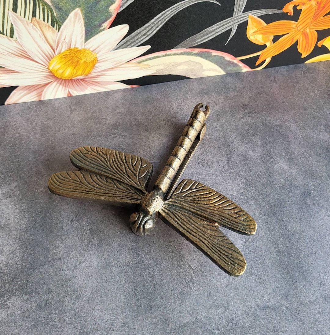Dragonfly Door Knocker Solid Iron Dragon Fly Knocker - Etsy
