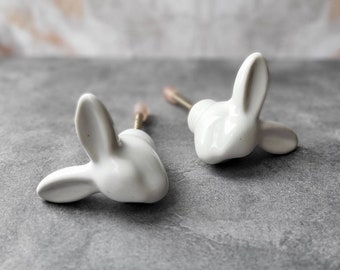 Rabbit Brass Knobs, Bunny Modern Dresser Knobs, Animal Drawer Knobs Wardrobe Drawer, Knobs ...