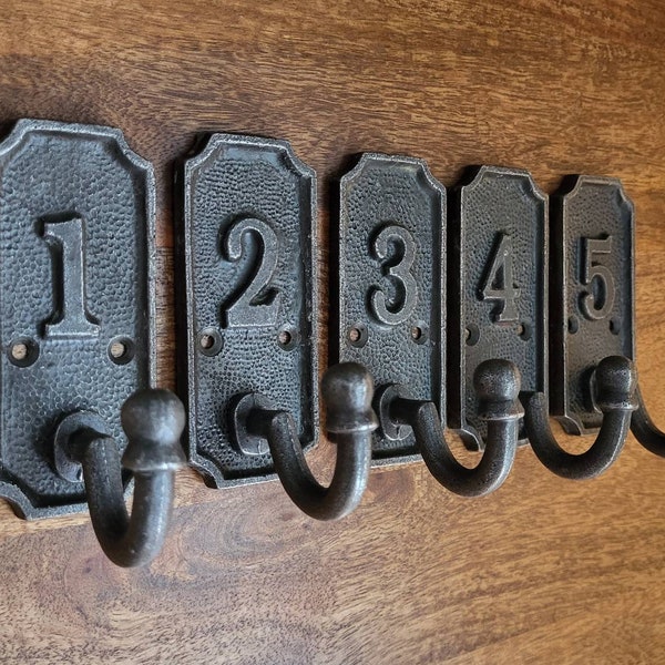 Numbered Hooks - Etsy