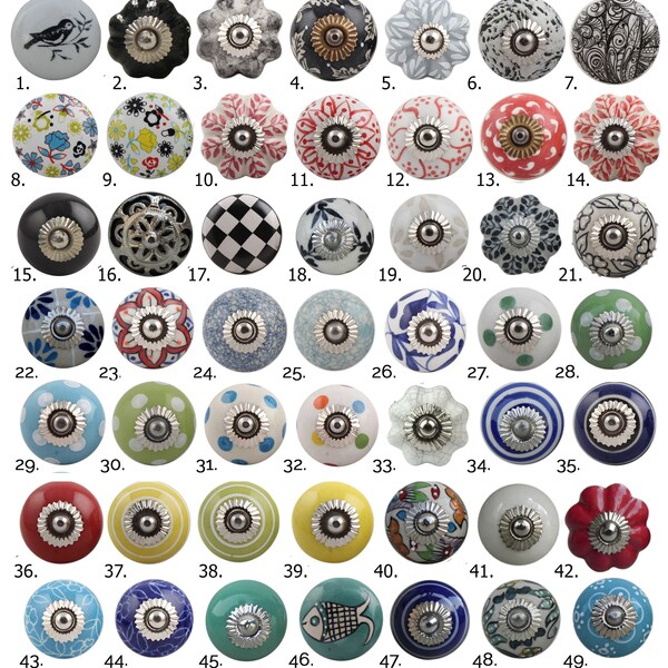 Porcelain Door Knobs - Etsy UK