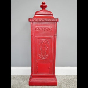 North Pole Christmas Themed Post Box Traditional Red Santa's Letters ...