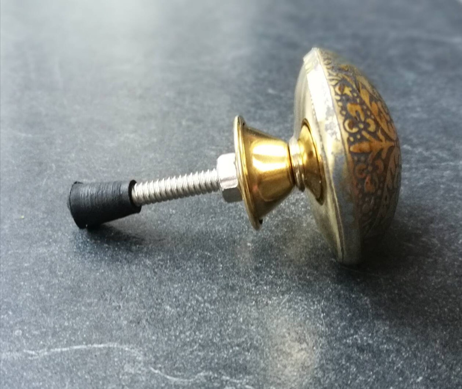 Intricate Filigree Engraved Golden Brass Cupboard Handle - Etsy