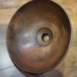 Extra Large Retro Industrial Copper Lampshade Rustic Vintage Style ...