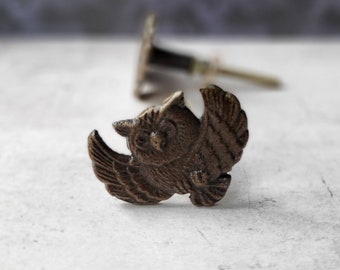 Owl Drawer Knob Dresser Drawer Pull Handle Ceramic Cupboard Door Handle ...