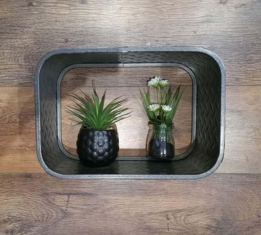 Industrial Floating Box Shelf Rustic Steel Storage Shelf Unit - Etsy