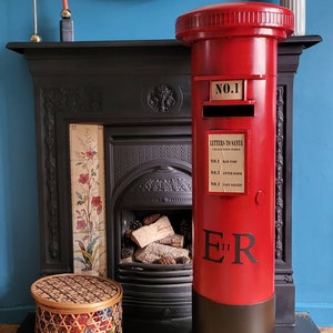 Christmas Themed Aluminium Post Box Traditional Red - Etsy UK
