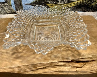 Vintage Diamond Point Pitcher - Etsy