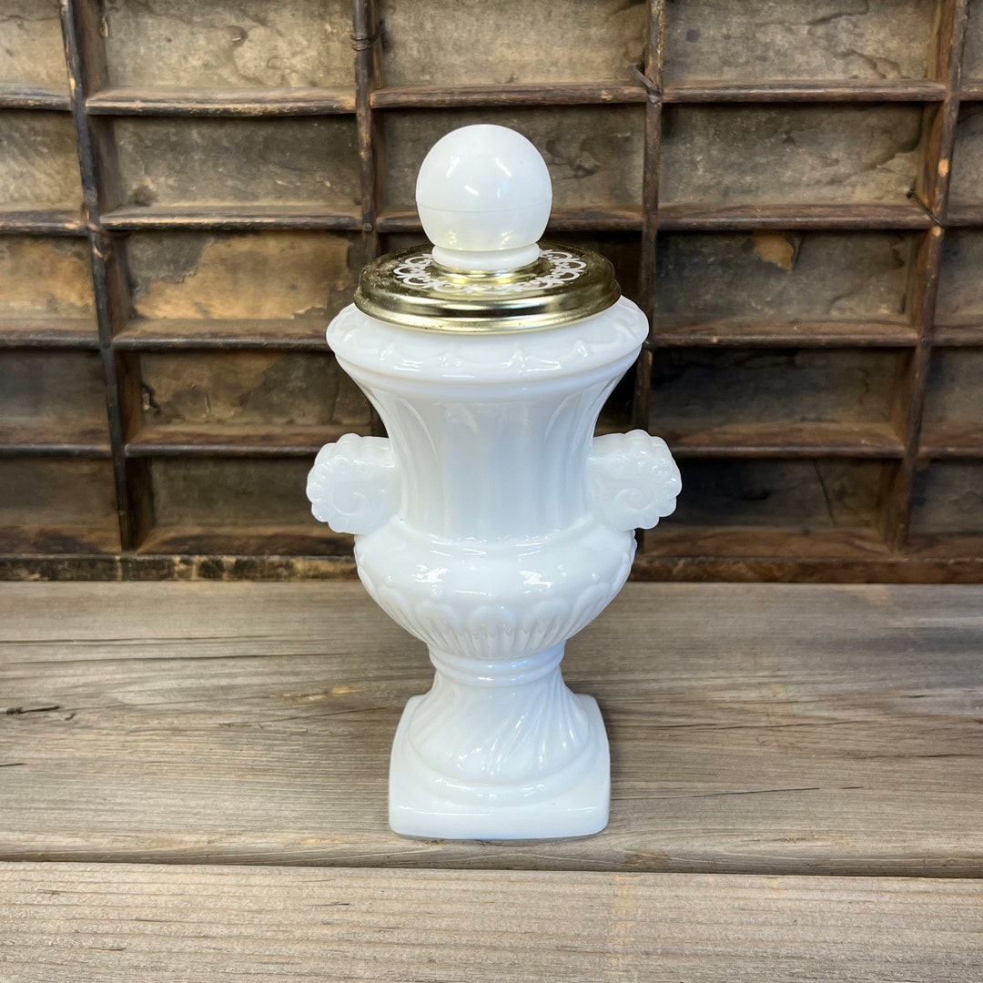 Vintage Avon Milk Glass Bubble Bath Soap Urn - Etsy