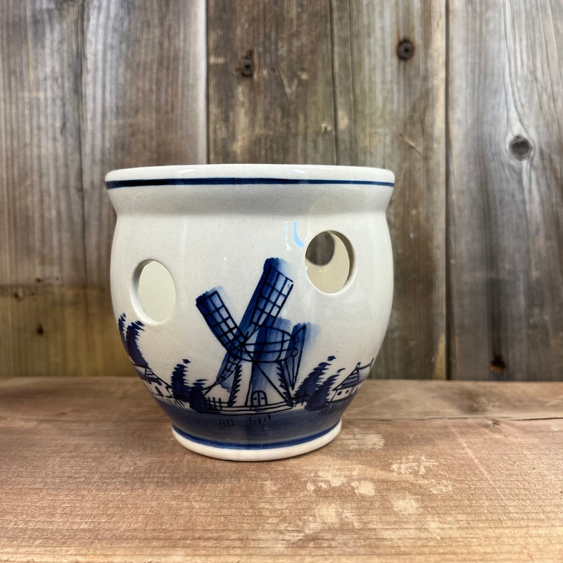 Delft Blue Planter - Etsy