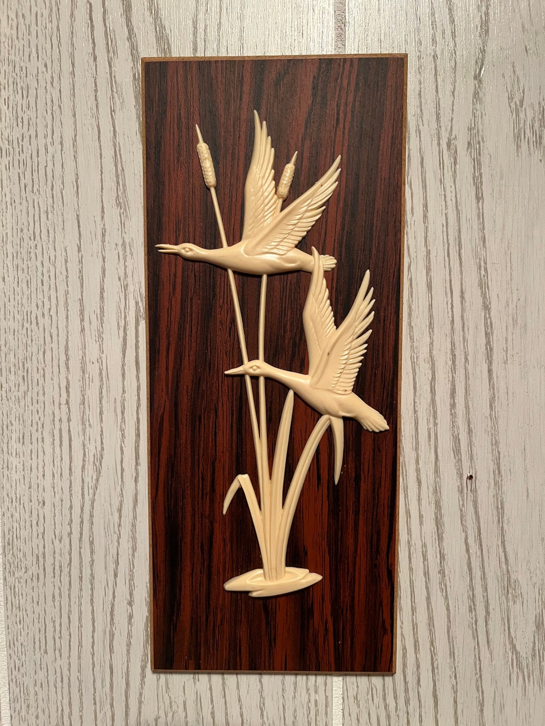 Mid-century Wall Plaque - Flying Ducks - Vintage - Home Decor - Etsy