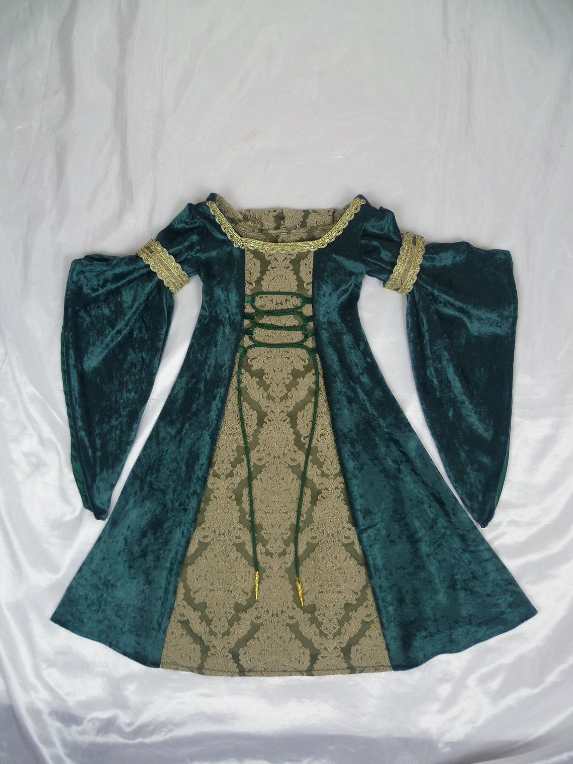 Girls Medieval Dress Renaissance Gown Custom Made From Age 2 | Etsy