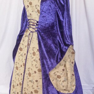 Purple Medieval Wedding Dress,renaissance Dress, Pagan Dress,custom ...