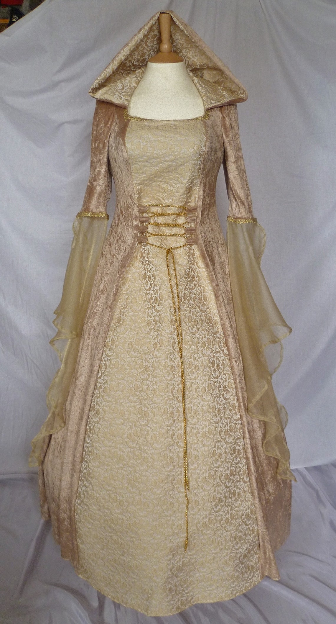 Medieval Wedding Dress Renaissance Gown Custom Made to Size - Etsy