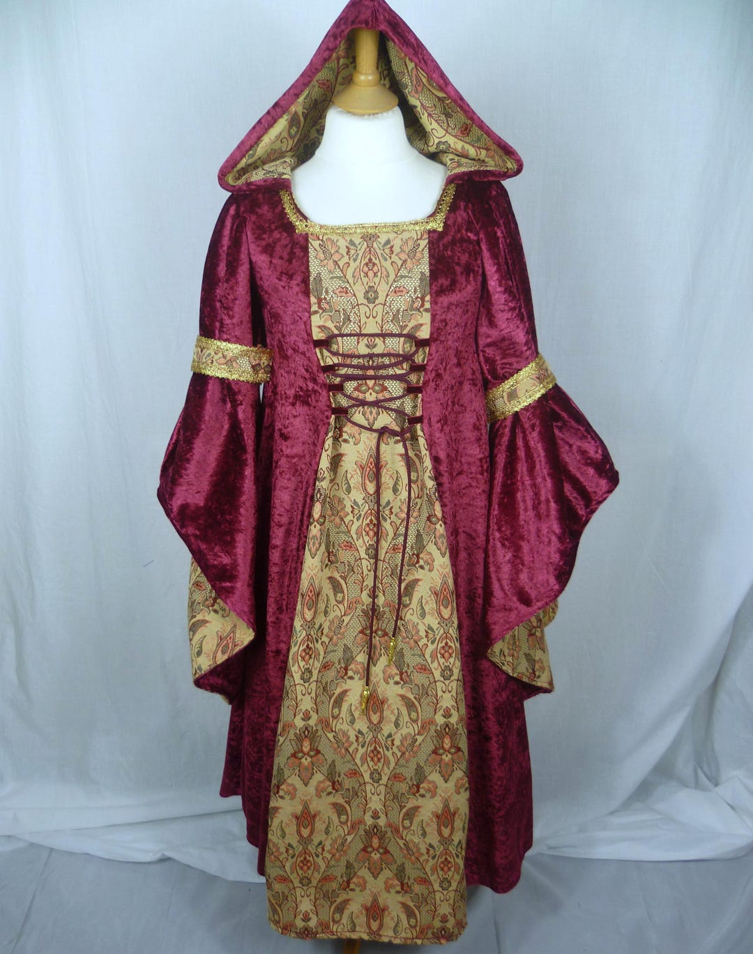 Girls Renaissance Dress, Medieval Dress, Custom Made to Size,from Age 5 ...