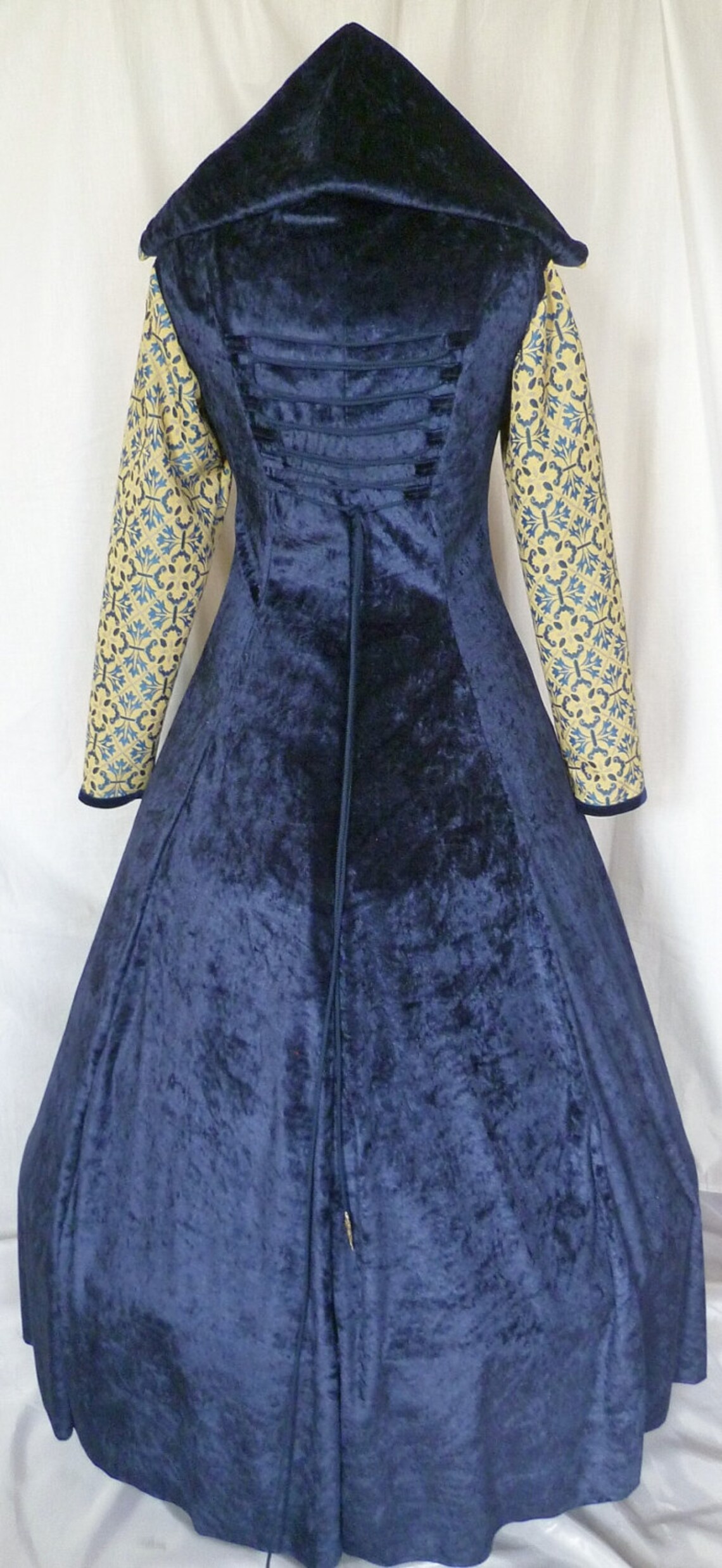 Medieval Dressnavy Blue Renaissance Dresscustom Made to Size - Etsy