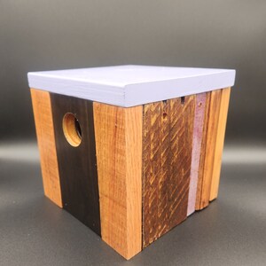Square Birdhouse Reclaimed Wood Indoor/outdoor Rustic Garden Feature ...