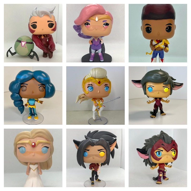 Chipped ‘awakened’ Catra She-ra Custom ‘pop’ Figurine - Etsy