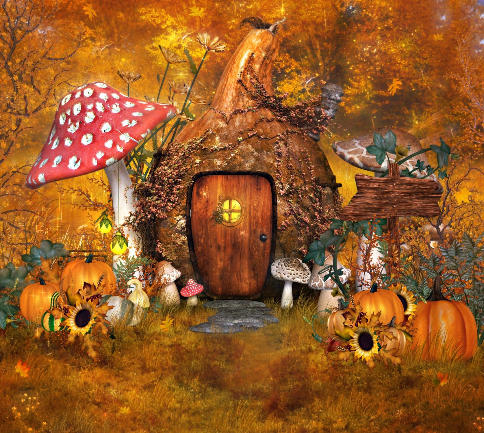 Harvest Fairy PNG Background Graphics - Etsy